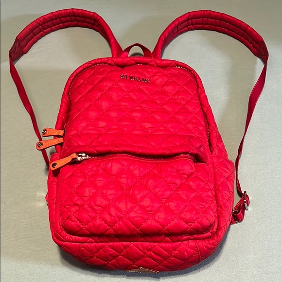 MZ Wallace | Bags | Mz Wallace Red Quilted Nylon Mini Backpack | Poshmark
